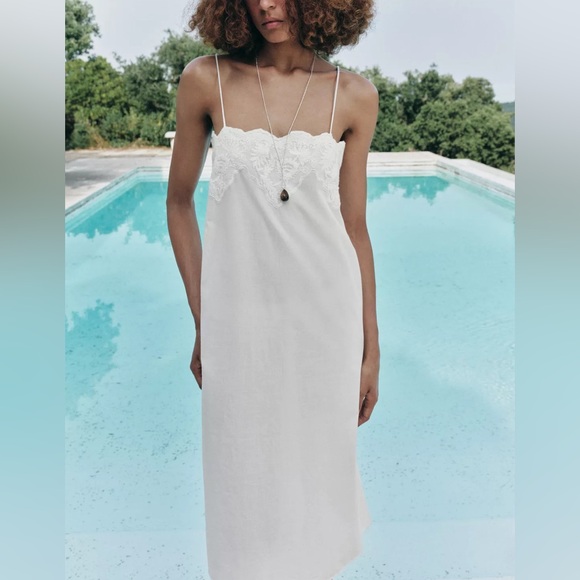 Zara | Dresses | Zara Collection Embroidered Dress | Poshmark